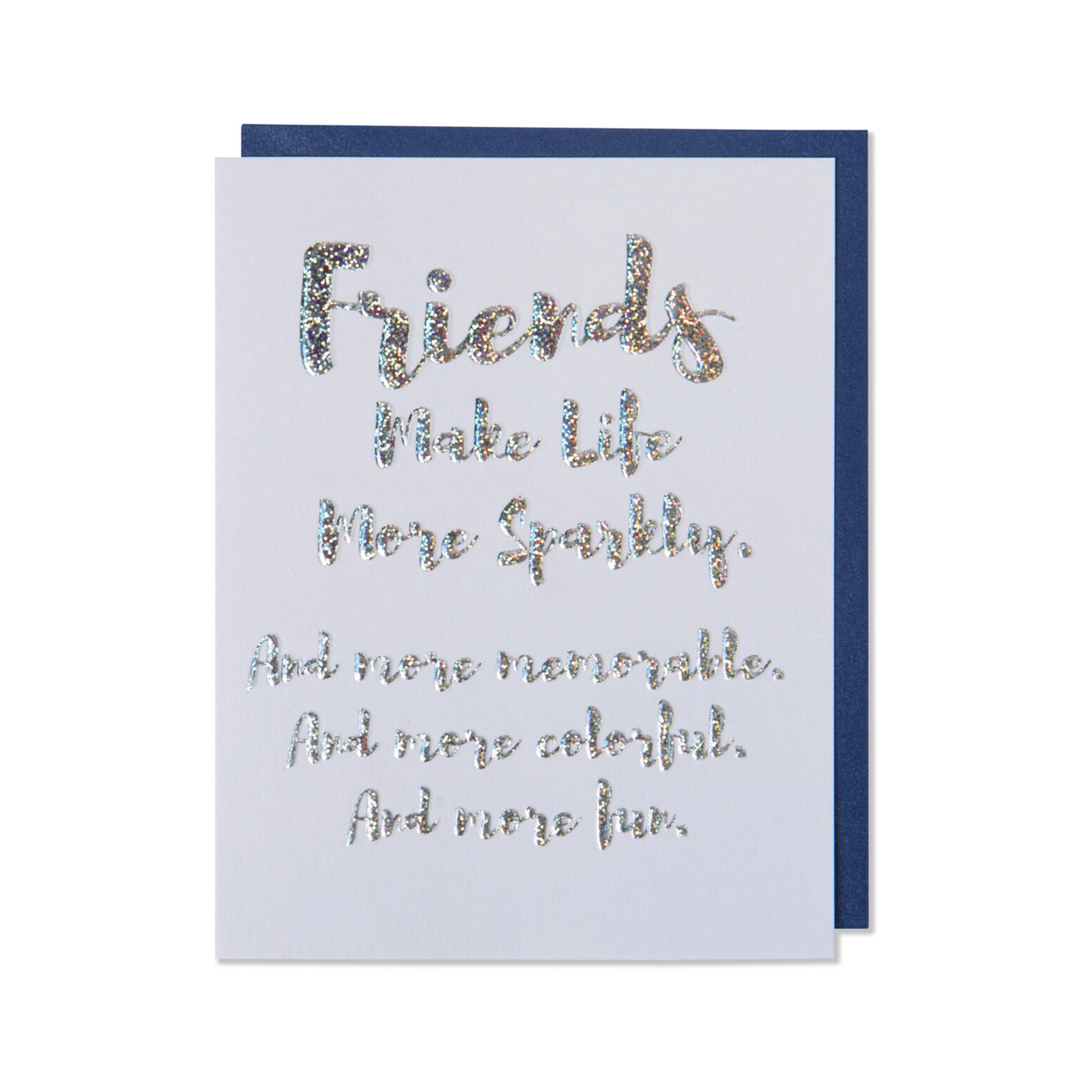 Friendship Card, Friends Make Life More Sparkly Friend Card - WowWordZ
