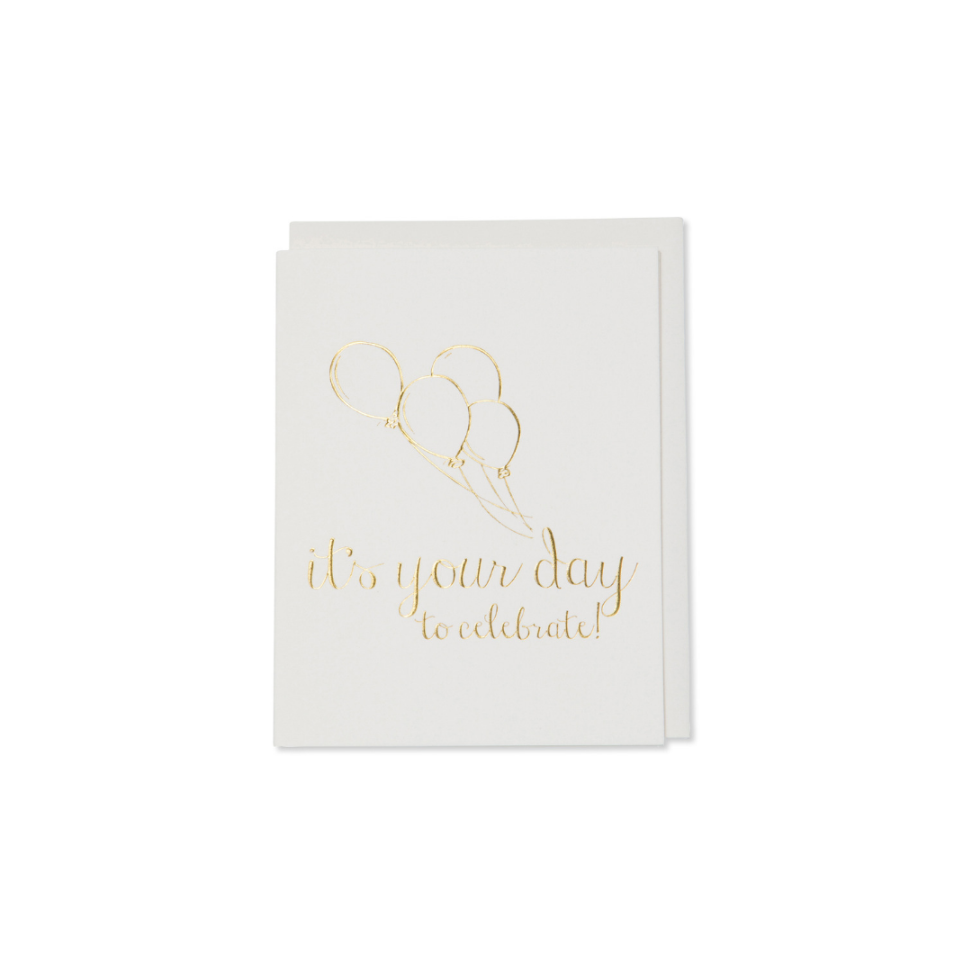 Celebrate Card, It's Your Day To Celebrate Card - WowWordZ