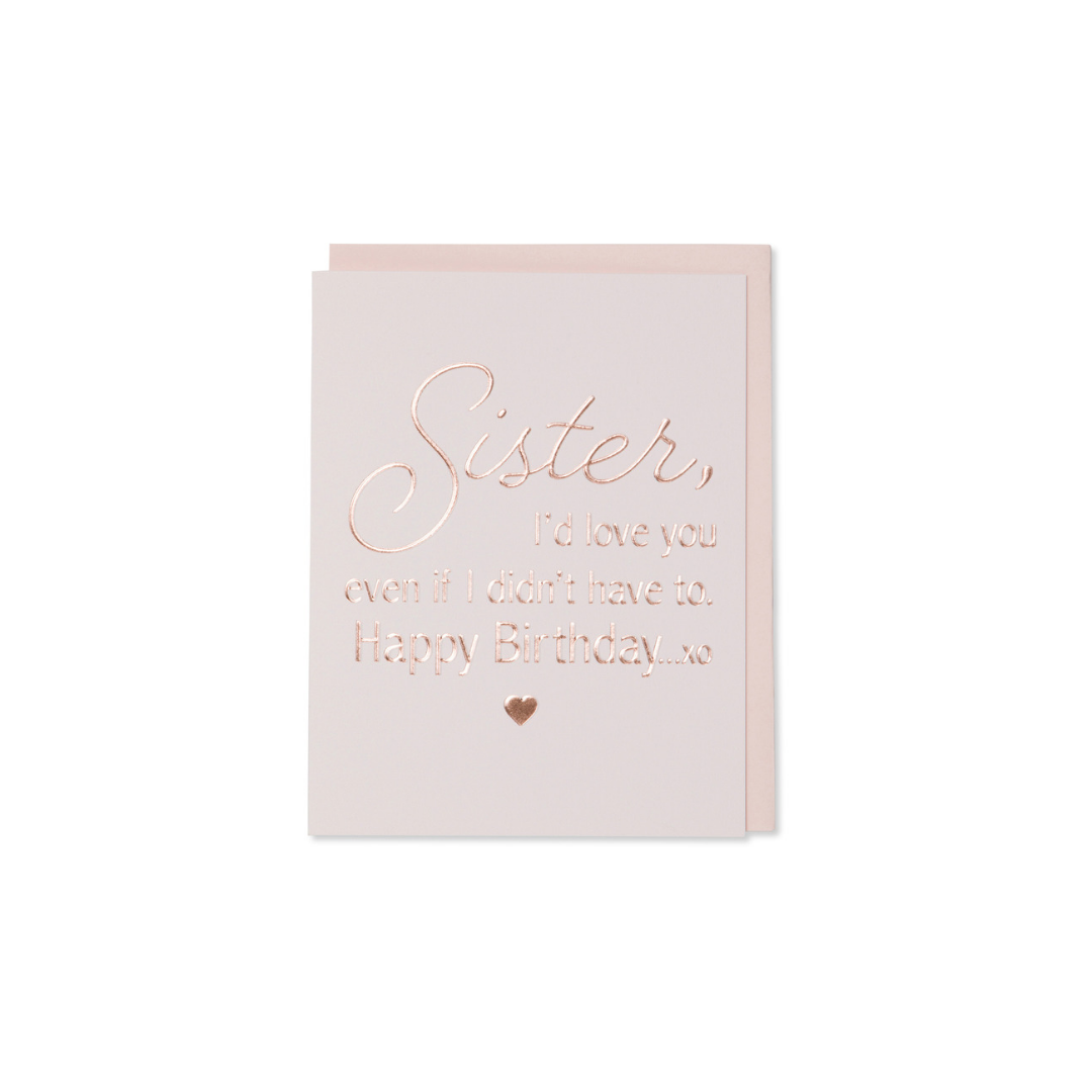 Love You Sister Card